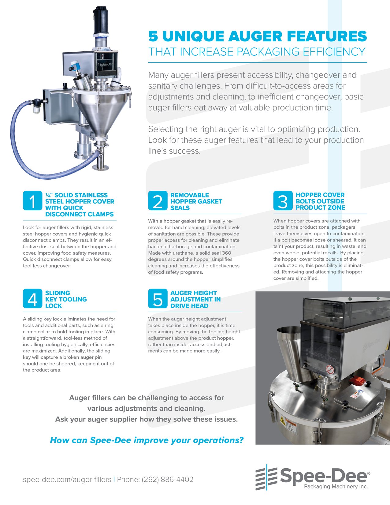 Increase Packaging Efficiency with These 5 Unique Auger Filler Features